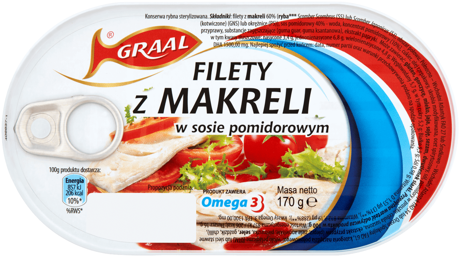 Filety z makreli w sosie pomidorowym | Graal